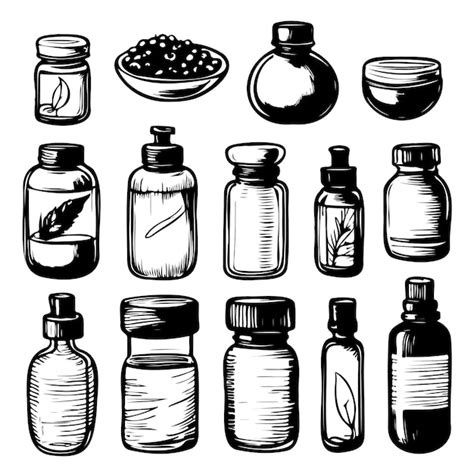 Premium Vector A Set Of Handdrawn Doodle Sketches Of Cosmetics Beauty