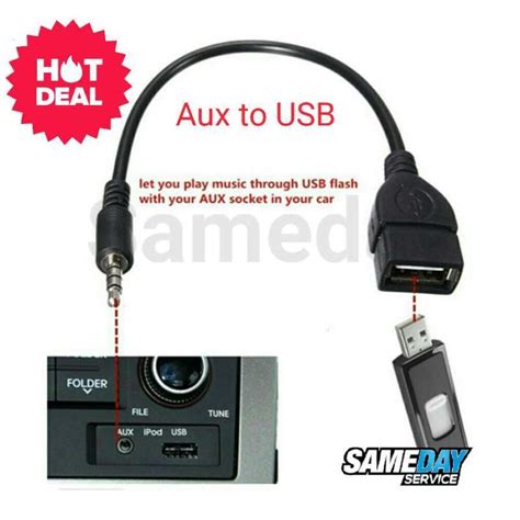 Jual Kabel Audio Jack Aux To Usb Adapter Di Seller Sameday Store Benda Baru Kota Tangerang