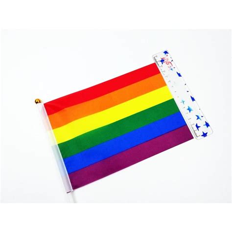 レインボーフラッグ 旗 ミニフラッグ 10点セット 8号 棒付き Lgbt 虹の旗 Fl207まるともストア 通販 Yahoo