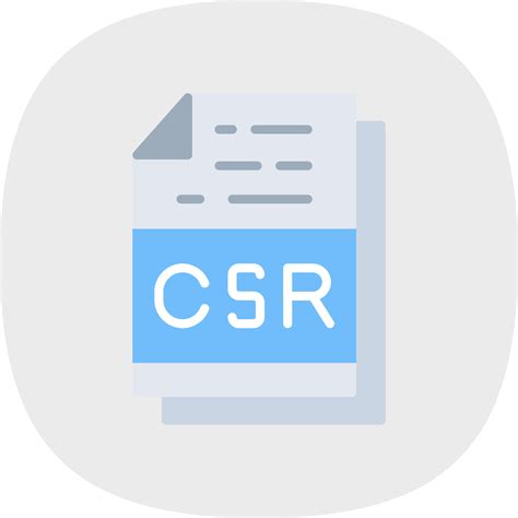 Csr File Format Vector Icon Design 29226781 Vector Art At Vecteezy