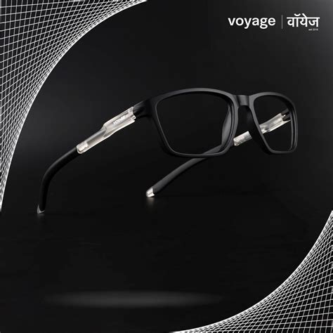 Voyage Active Black Rectangle Eyeglasses For Men And Women 9806mg5725 C