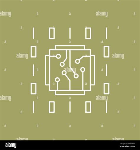 Artificial Intelligence And Machine Learning Line Icon Stock Photo Alamy