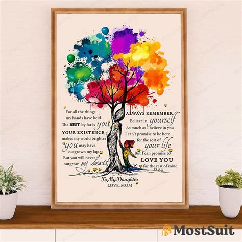 Lgbt Gay Pride Month Poster Room Wall Art From Mom To Daughter