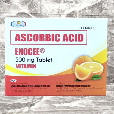 Enocee Ascorbic Acid 100 Tablets Lazada Ph