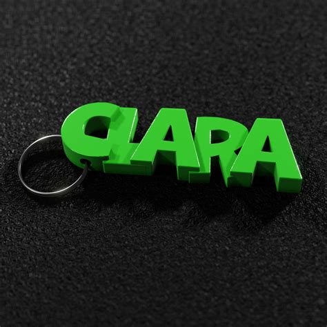 Stl File Clara Keyring 🗝️・3d Printing Model To Download・cults