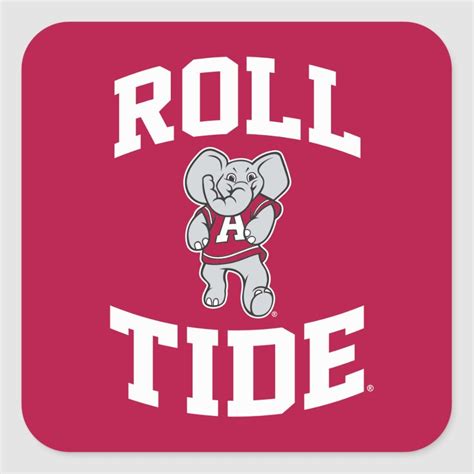Roll Tide With Big Al Alabama Crimson Tide Sticker Customizable Artofit