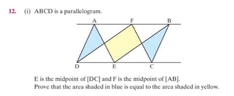 Solved I Abcd Is A Parallelogram E Is The Midpoint Of Chegg