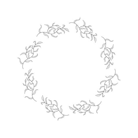 Vector Leaf Monogram Abstract Art Background Png And Vector With