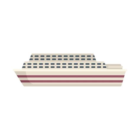 Fast Ferryboat Icon Flat Vector River Ship 17329178 Vector Art At Vecteezy