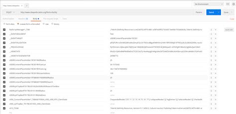 html scraping data from a site that has no form tag but a text input