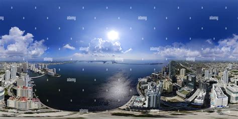 360° View Of Hover Over Miami Alamy