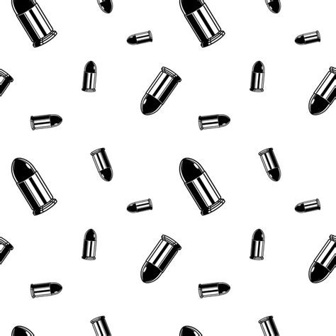 Premium Vector Black And White Bullets Pattern Seamless Background