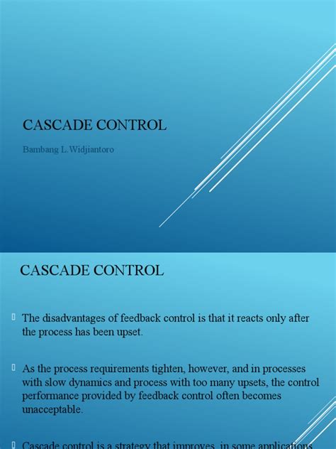 Cascade Control Pdf Control Theory Feedback