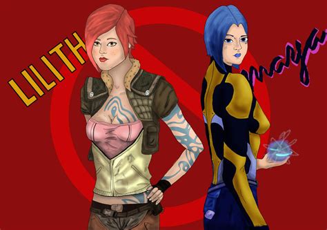 Borderlands Lilith And Maya By Pocketmouse30 On Deviantart