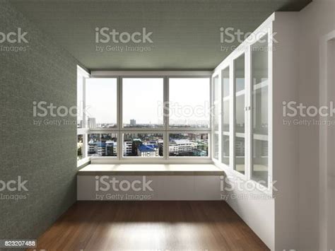 현대 빈 방 3d 렌더링 인테리어 디자인 일러스트 레이 션을 모의 0명에 대한 스톡 사진 및 기타 이미지 0명 3차원 형태