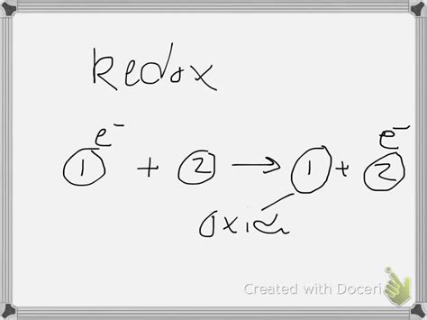Solved In An Oxidation Reduction Reaction What Happens To The