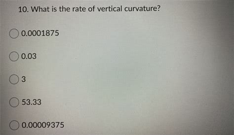 Solved Vertical Curve On A Vertical Curve Section The Chegg