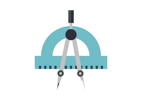Compass Protractor Free Flat Icon Superawesomevectors