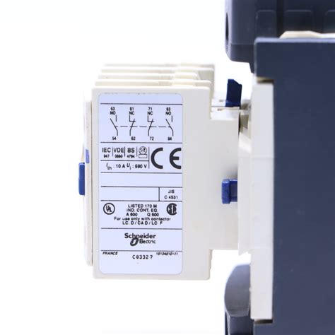 Telemecanique Lc1 D50 Contactor Ladn22 La1 Dn Contact Block Premier