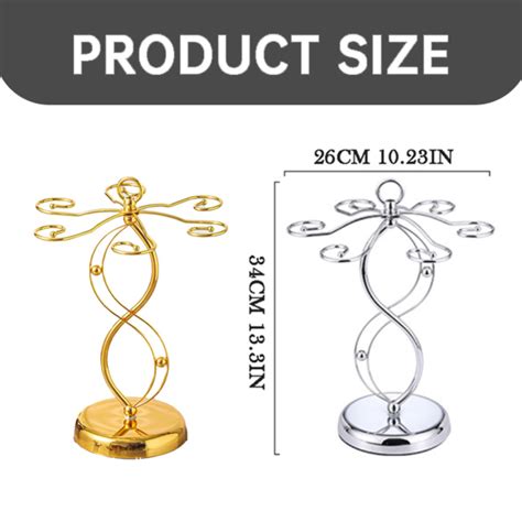 Kitchen Essentials Countertop Wine Glass Holder With 6 Hooks