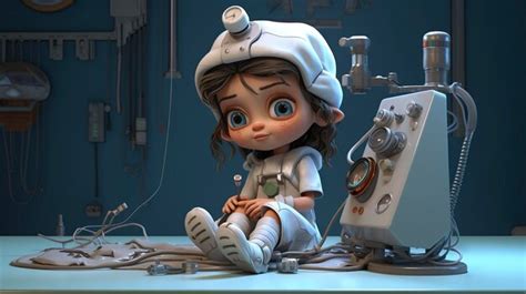 Photo Of A Nurse Providing Wound Care Premium AI Generated Image