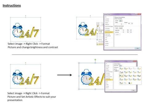Stock Photo Blue Alarm Clock With Hours And Days Time Management PowerPoint Slide