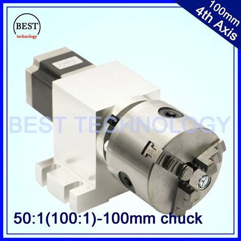 100mm Cnc 4th Axis Cnc Dividing Headrotation Axisa Axis Kit Nema23