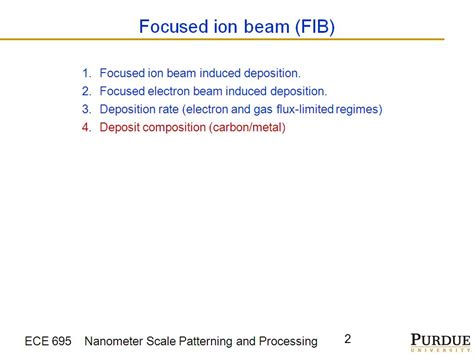 NanoHUB Org Resources ECE 695Q Lecture 30 Deposit Composition