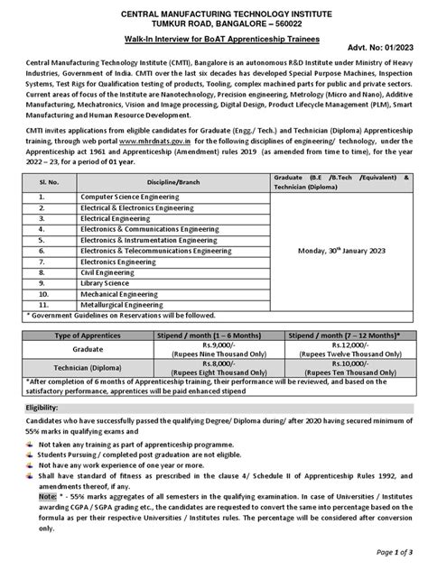 Cmti Apprentice Engineering Pdf Engineering Apprenticeship