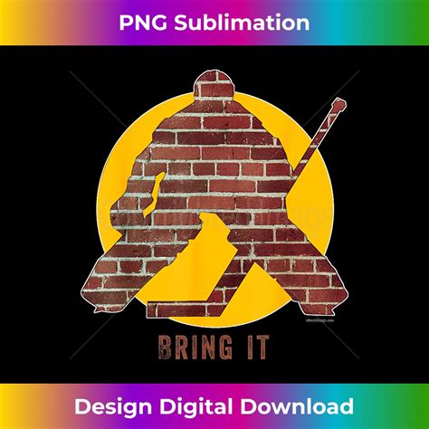 Brick Wall Hockey Goalie Edgy Sublimation Digital File C Inspire