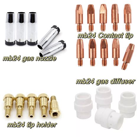 Co2 Mig Mb24 Copper Gas Nozzletip Holdergas Duffisercontact Tip