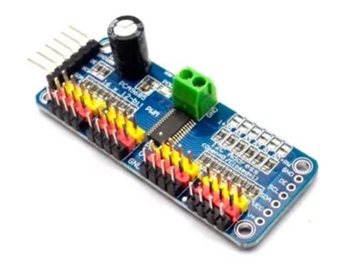 Placa Controladora Servo 16 Canais Pwm Pca9685 MercadoLivre