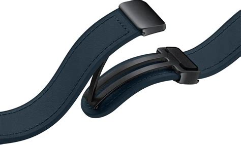Samsung D Buckle Hybrid Eco Leather Band Mm S M Do Galaxy Watch Indygo ET SHR LNEGEU