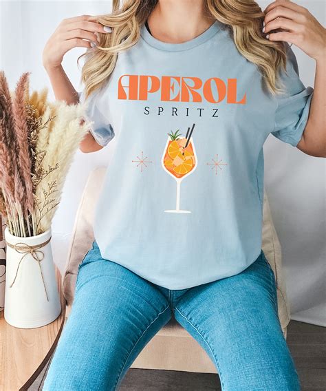 Aperol Spritz Tee Retro Inspired Aperol Shirt Cocktail Tee In My