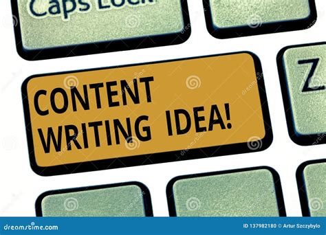 Word Writing Text Content Writing Idea Business Concept For Concepts On Writing Campaigns To