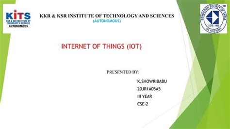 Sources Of Iot Jntuk Unit 1 Ppt