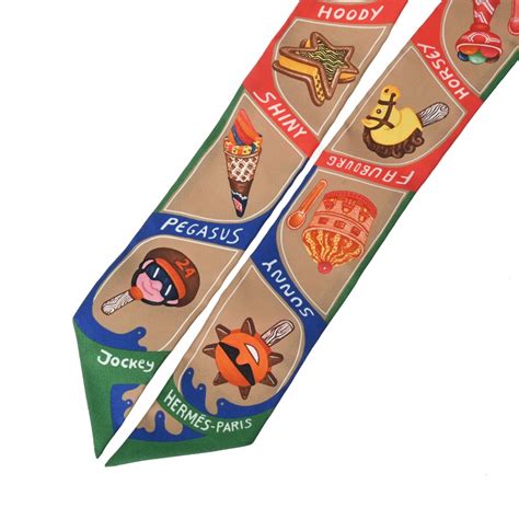 Hermès Twilly Funny Ice Cream Bra Yes 064109s 100 Silk Ladies【new】【other】 Brand Wallets