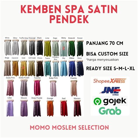 Jual Kemben Spa Pendek Satin Velvet Facial Lulur Ratus Salon Kain