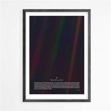 Carl Sagan The Pale Blue Dot Print Nasa Poster Print Etsy