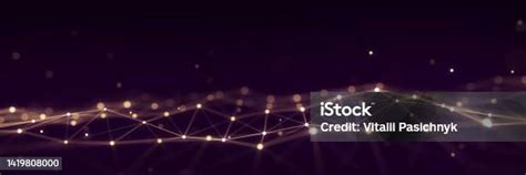 연결된 점과 선을 가진 동적 파동 디지털 웨이브 배경 개념 추상적 인 기술 배경 빅 데이터 시각화 3d 렌더링 배경 주제에 대한 스톡 사진 및 기타 이미지 Istock