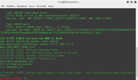 Sql Injection Con Kali Linux Tecnogalaxy