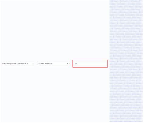 How Do I Use The Net Quantity Greater Than Or Equal To Item Qualifier