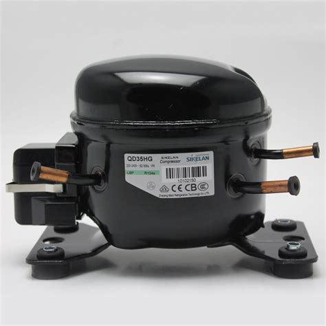 Small Compressor Qd35hg Mini Fridge Compressor R134a Gas 220v 1