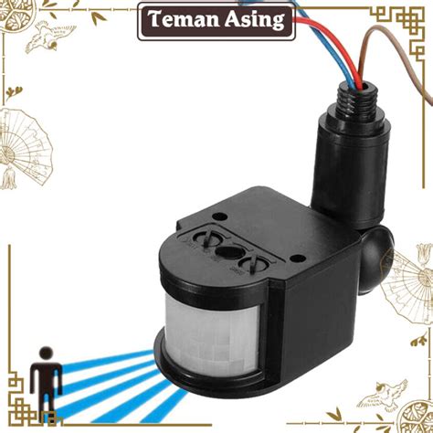 220V Saklar Otomatis Sensor Cahaya Saklar Sensor Gerak Infrared Pir