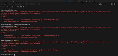 Falha Na Ativação Do Node Javascript Utilizando Tipos Variáveis E