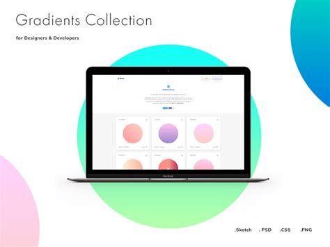 web gradients set mockuplove