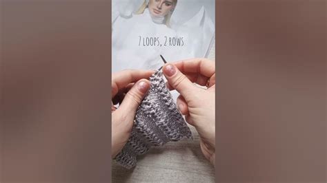 Вертикальный рельефный узор спицами🧶knitting Pattern Youtube