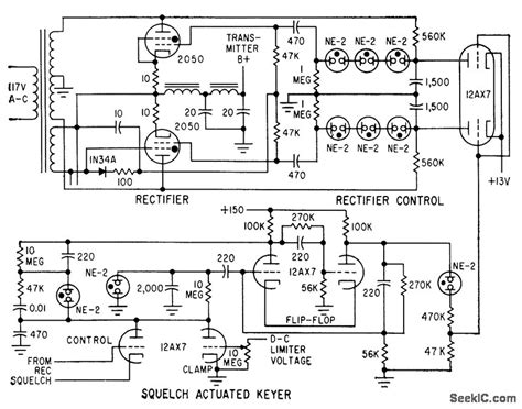 Squelch Actuated Mobile Repeater Power Supply Circuit Circuit Diagram