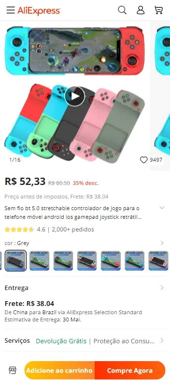 Gamepad Sem Fio Bt 50 Internacional Canaltech Ofertas