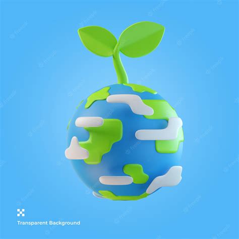 Premium Psd Save Earth 3d Illustration